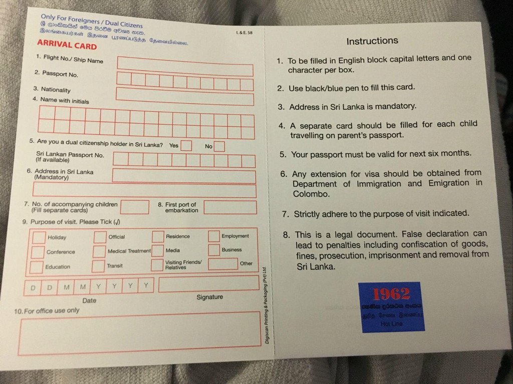 斯里兰卡入境卡,斯里兰卡位置,斯里兰卡人_大山谷图库